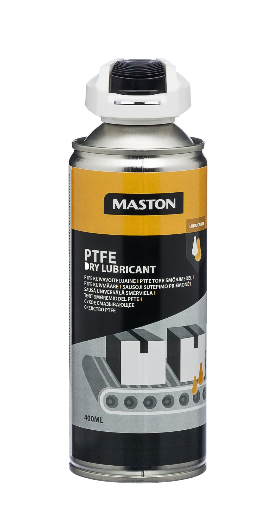 MASTON PTFE Dry Lubricant 400ml AEROSOOL - Memi Varustaja