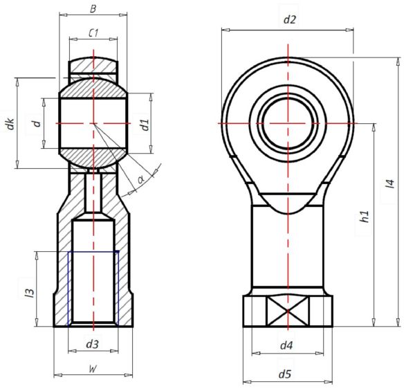 ROOSTEVABA LIIGENDLAAGER, d-16MM M16 HOOLDEVABA KI 16-DNBRF ASKUBAL ...